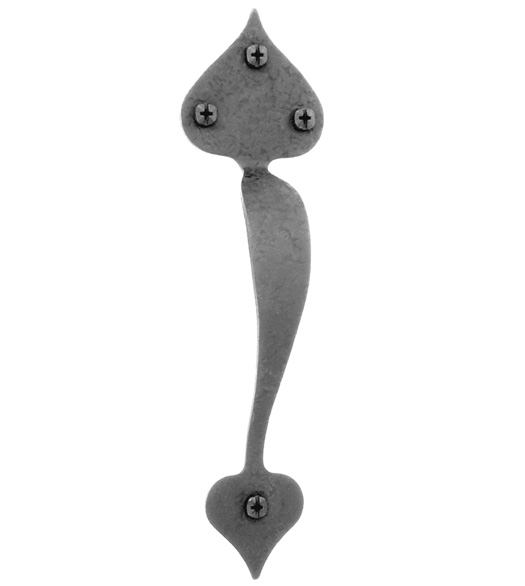 Rough Iron Heart Tip Pull, Acorn RPABP - Doorware.com