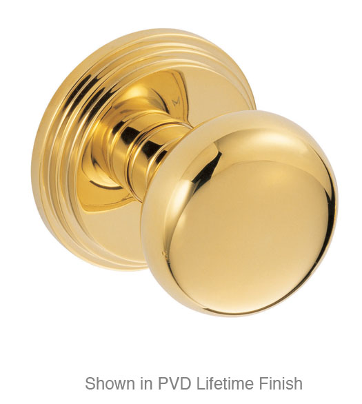 Half Round Knob With Stepped Rose, Fusion 01-B1 - Doorware.com