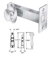 Traditional Mortise Privacy Bolt with Colonial Release Trim, Baldwin 0419/0406 - Doorware.com