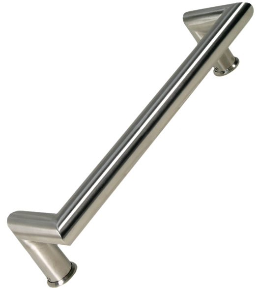 10 Inch Stainless Steel Round Offset Pull - Doorware.com