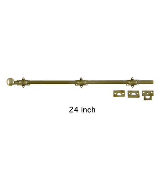 Solid Brass 24 Inch Surface Bolt, Deltana 24SB - Doorware.com