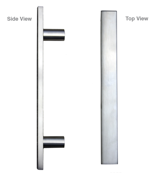 24 Inch Modern Rectangular Door Pull - Doorware.com