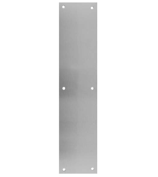 Custom Sized 2.5 x 10 Aluminum Push Plate, DJO-PP-2.5x8-628 - Doorware.com