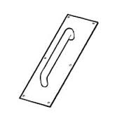 4 x 16 Brass Door Pull Plate, Don-Jo 7116-605 - Doorware.com