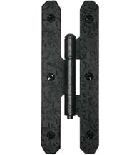 7 Inch Rough Iron H Hinge, Acorn RH7BQ - Doorware.com