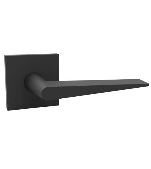 Black Wedge Modern Door Lever, AHI SIG135-204-P22 - Doorware.com