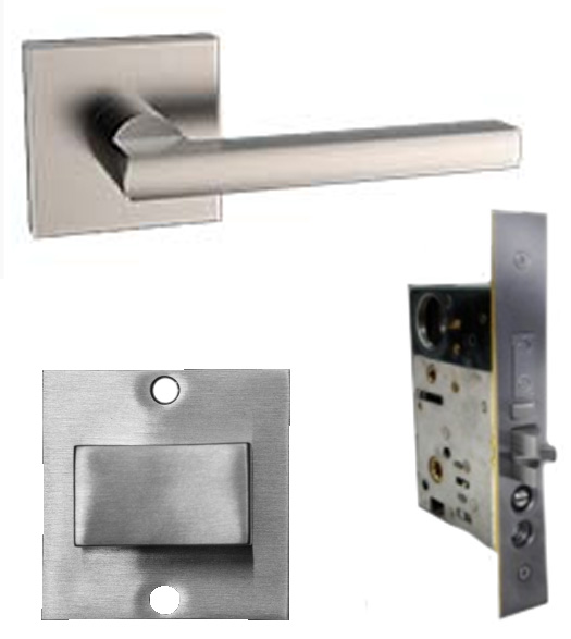Entry Function Mortise Set with SIG110 Lever and 203 Square Trim ...