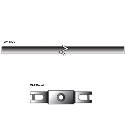 Stainless Steel Barn Door Track Extension Kit, AHI DELTA-Extension ...