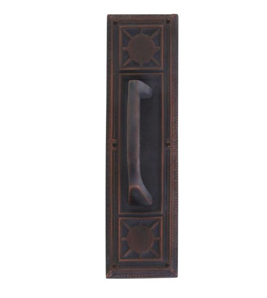 Nantucket Solid Brass Pull Plate, Brass Accents A04-P7201 - Doorware.com