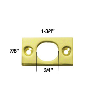 Strike Plate for Deltana 6 Inch Flush Bolt, Deltana SP6FB - Doorware.com