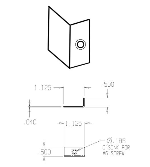 Angle Guard Plate, Don-Jo AP-34 - Doorware.com