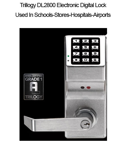 Alarm Lock Series Electronic Audit Trail Digital Lock DL2800 - Doorware.com