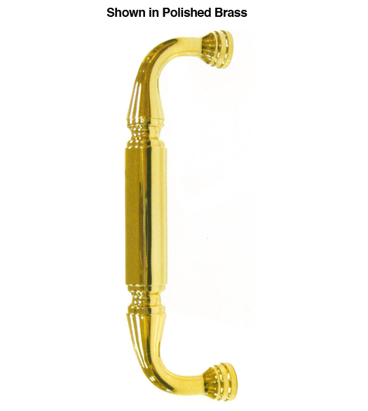 Solid Brass 8 Inch Door Pull | Deltana DP2574 - Doorware.com