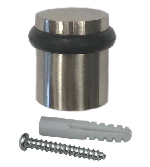 Satin Stainless Steel Floor Door Stop - Doorware.com