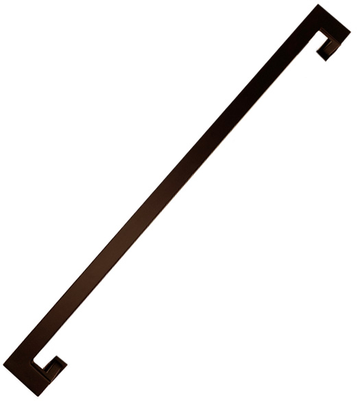 Oil Rubbed Bronze Offset 24 Inch Door Handle - Doorware.com