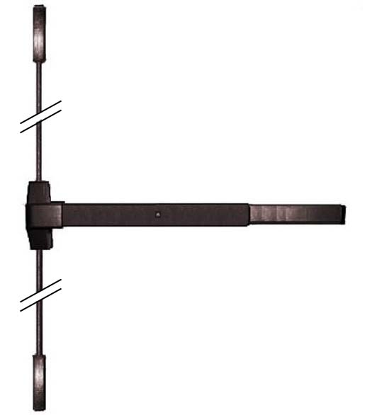 Dark Bronze Surface Vertical Rod Exit Device, Global ED-VR531-DU ...
