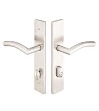 Modern 2 x 10 Stainless Steel Multi Point Handleset - Doorware.com