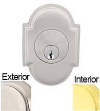 Split Finish Arched Single Cylinder Deadbolt - Doorware.com