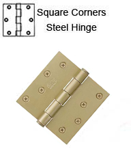 4 x 4 x Square Corners Residential Steel Hinge - Doorware.com