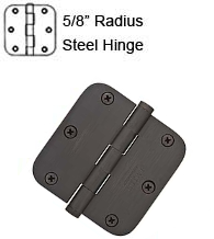 3-1/2 x 3-1/2 x 5/8 Radius Residential Steel Hinge - Doorware.com