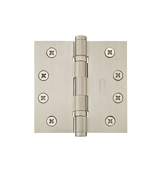 4" x 4" x Square Corners Heavy Duty Ball Bearing, Plated Steel Hinge ...