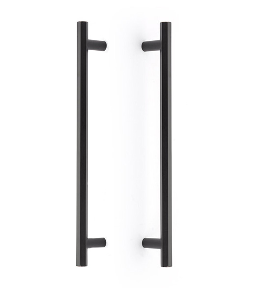Back-to-Back Modern Hex Door Pull Set - Doorware.com
