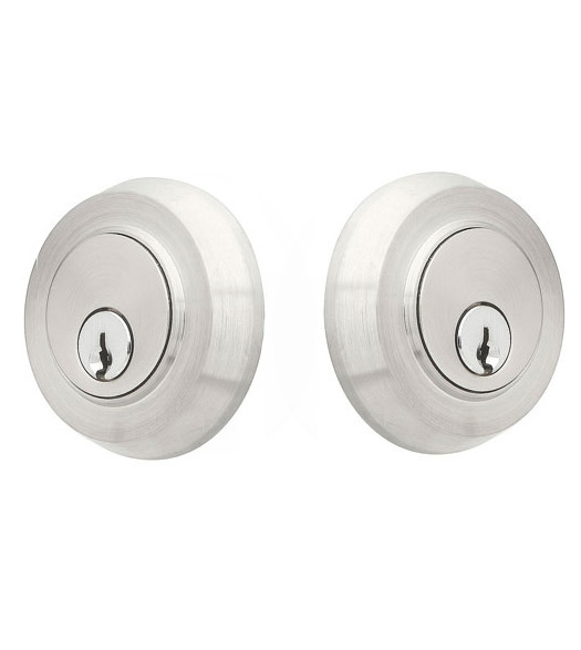Modern Round Stainless Steel Double Cylinder Deadbolt, - Doorware.com