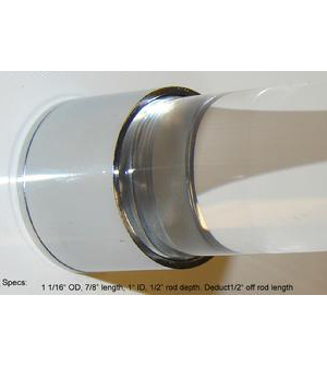 Shower Rod Ends, Pair, First Impressiosn ECO-ends-US26 - Doorware.com