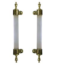 12 Inch Decorative Acrylic Glass Door Handles, Pair, First Impressions ...