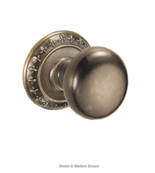 Half Round Knob with St. Charles Rose, Fusion 01-E5 - Doorware.com