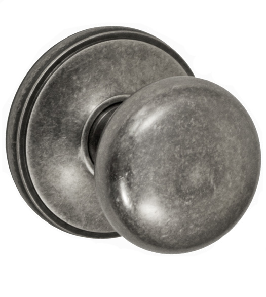 Classic Half-Round Knob with Cambridge Rose, Fusion 01-Z2 - Doorware.com