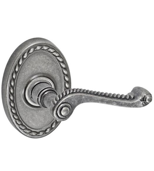 Wellington Rope Lever With Oval Rope Rose, Fusion AG-B9 - Doorware.com