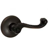 Rope Lever with Traditional Cambridge Rose, Fusion AG-Z2 - Doorware.com
