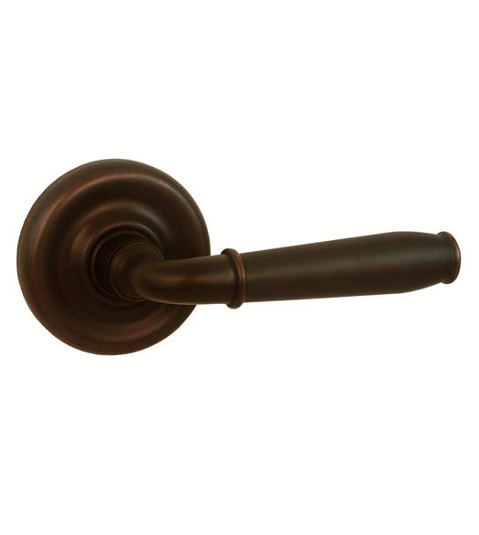 Turnberry Lever With Contoured Radius Rose, Fusion AU-A7 - Doorware.com