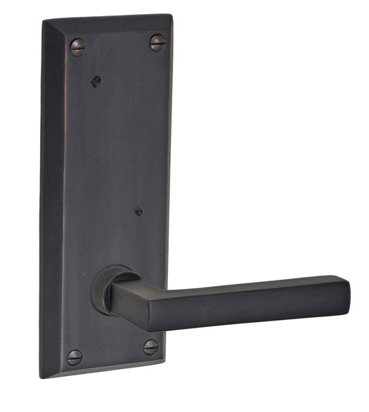 Nevada Lever with Silver Mine Plate, Fusion BU-G8 - Doorware.com