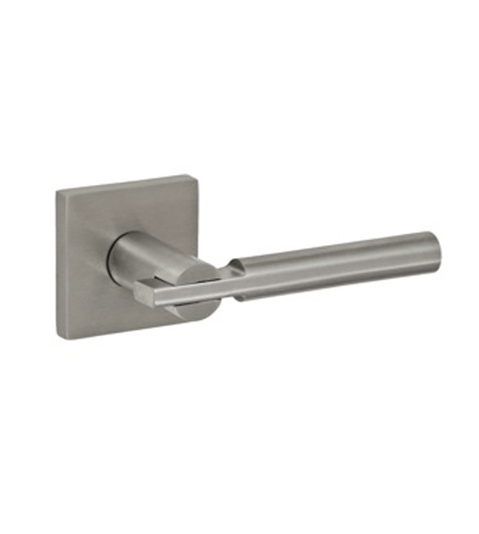 Stainless Steel 3040 Lever with Square Rose, Fusion SI-S7 - Doorware.com