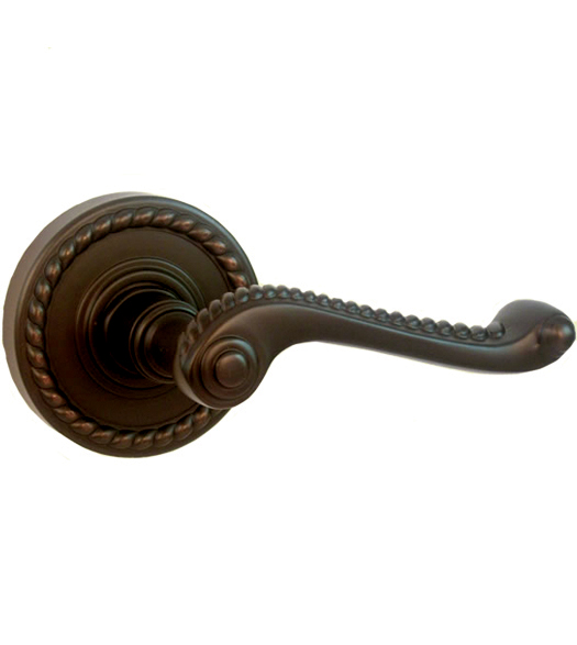 Rope Lever With Matching Rose, Fusion AG-B8 - Doorware.com
