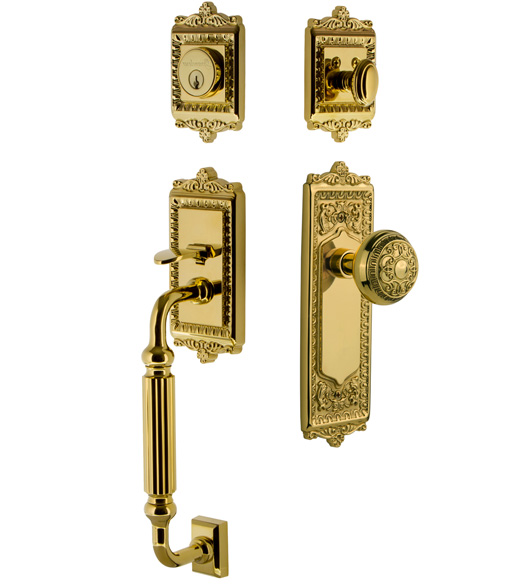 Windsor F Grip Handleset, Grandeur WINFGR - Doorware.com