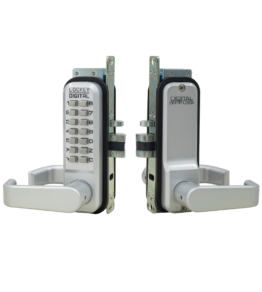 Mechanical Keyless Narrow Stile Lever Lock, Lockey 2985 - Doorware.com