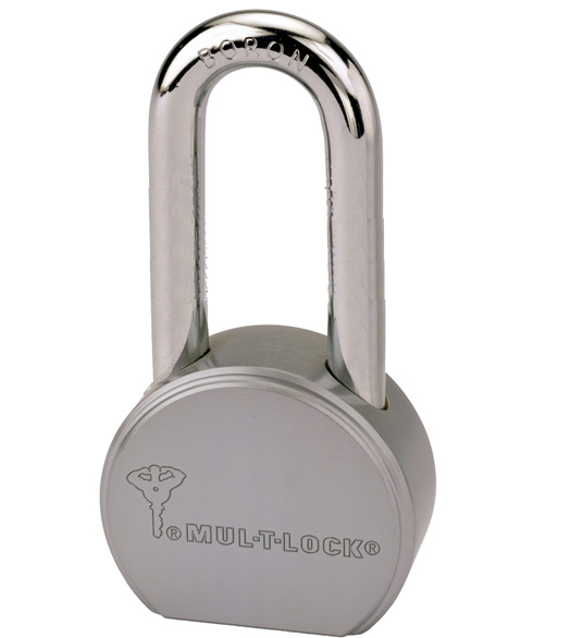 Mul-T-Lock Round Body Padlock With Long 7/16 Shackle - Doorware.com