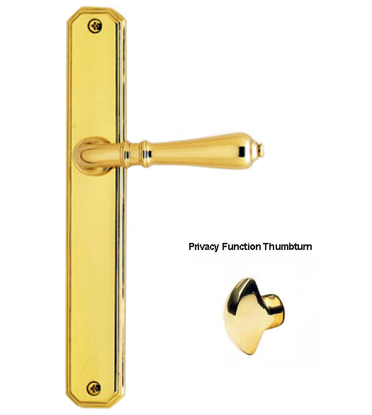 Narrow Plate Simple Lever Latchset - Doorware.com
