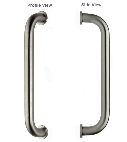 8 Inch Stainless Steel Door Pull - Doorware.com