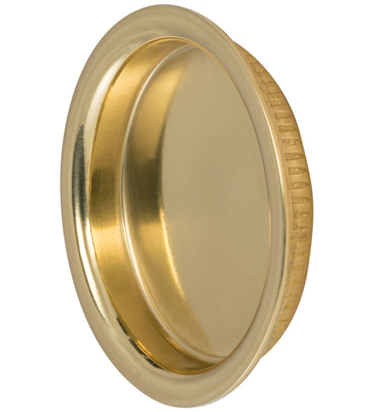 Century Solid Brass Round Flush Pull - Doorware.com
