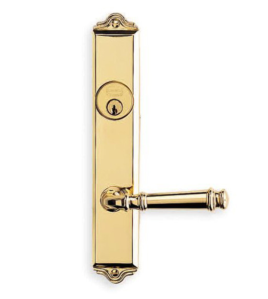 Traditional Narrow Backset Handleset with Classic Lever, Omnia 63904 ...