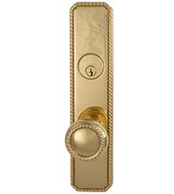 Victorian Rope Door Knob Entry Lockset - Doorware.com