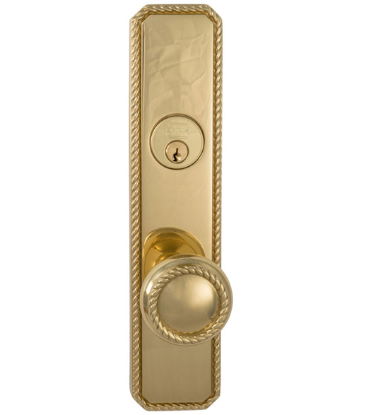 Victorian Rope Door Knob Entry Lockset - Doorware.com