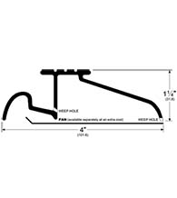 36 Inch Interlocking Threshold Water Return - Doorware.com