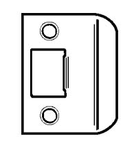 Full Lip Strike Plate Square Corners, Schlage 10026 - Doorware.com