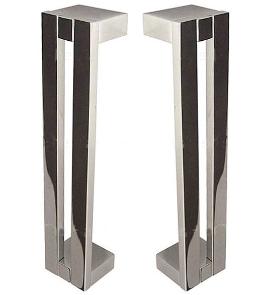 8 Inch Modern Shower Door Pulls, Pair, First Impressions FII-SD-3014-200 - Doorware.com