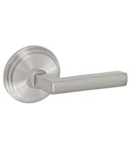 Contemporary Nevada Lever with Stepped Rose, Fusion BU-B1 - Doorware.com